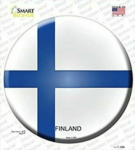 Finland Flag Circle Sticker Decal