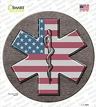 Medical Cross Circle Sticker Decal
