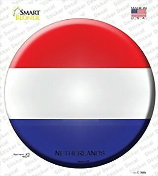 Netherlands Flag Circle Sticker Decal