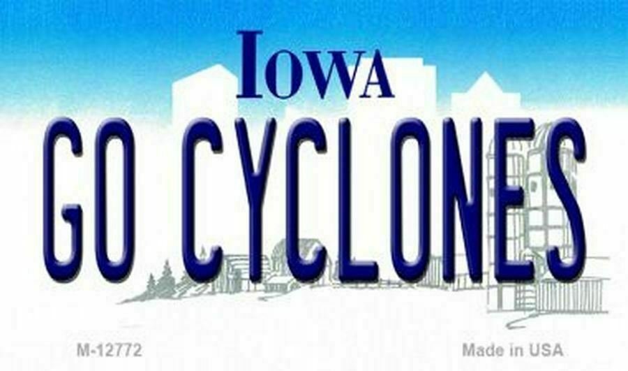 Go Cyclones Iowa State Background Metal Magnet