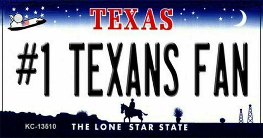 Number 1 Texans Fan Texas State Background Novelty Metal Key Chain