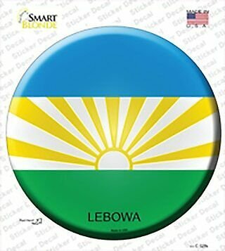 Lebowa Flag Circle Sticker Decal