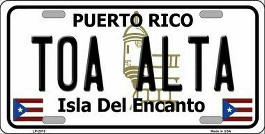 Toa Alta Puerto Rico Background Metal Magnet