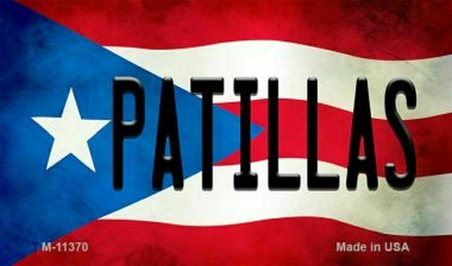 Patillas Puerto Rico Flag Background Metal Magnet