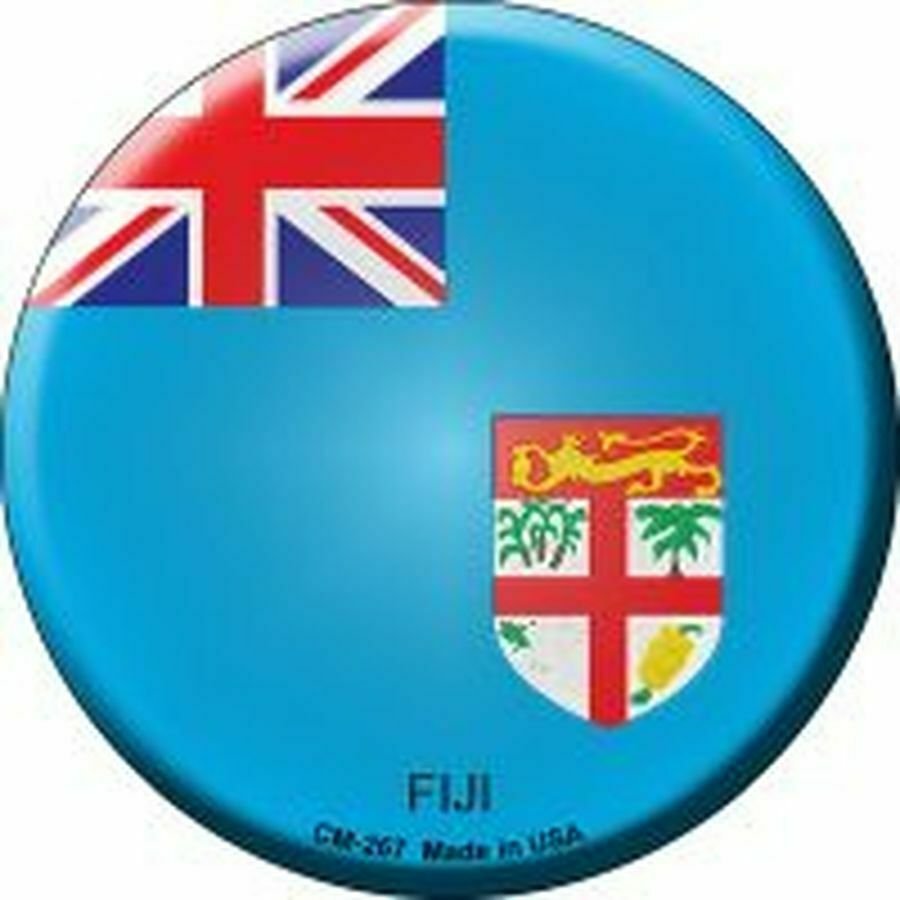 Fiji Flag Metal Mini Circle Magnet