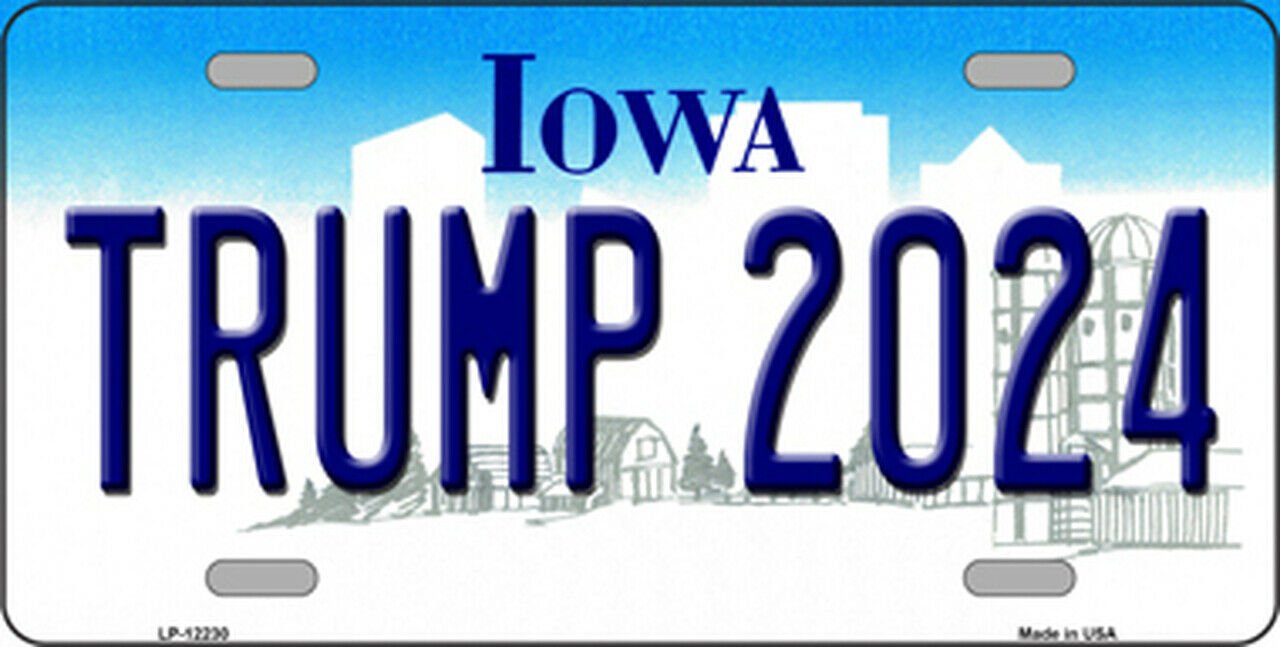 Iowa Trump 2024 Novelty License Plate