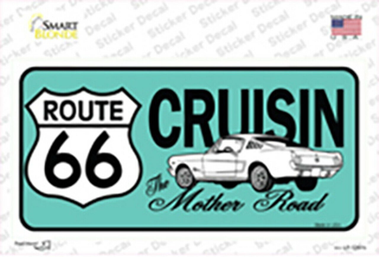 Route 66 Retro Cruisin Sticker Decal