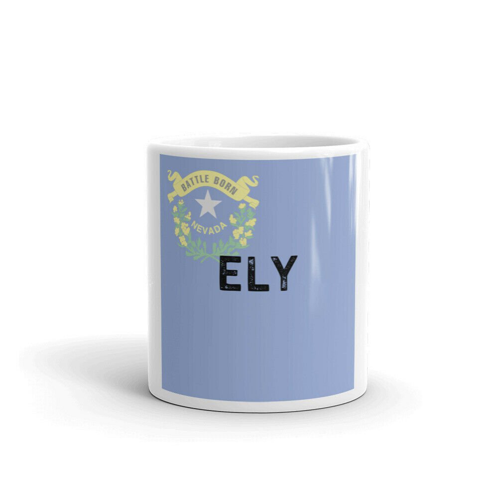 Ely Nevada State Flag Background Coffee Mug