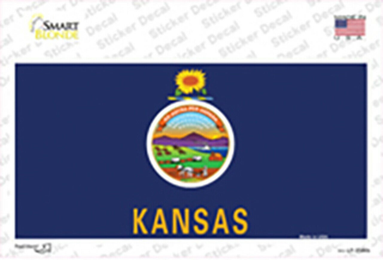 Kansas State Flag Sticker Decal
