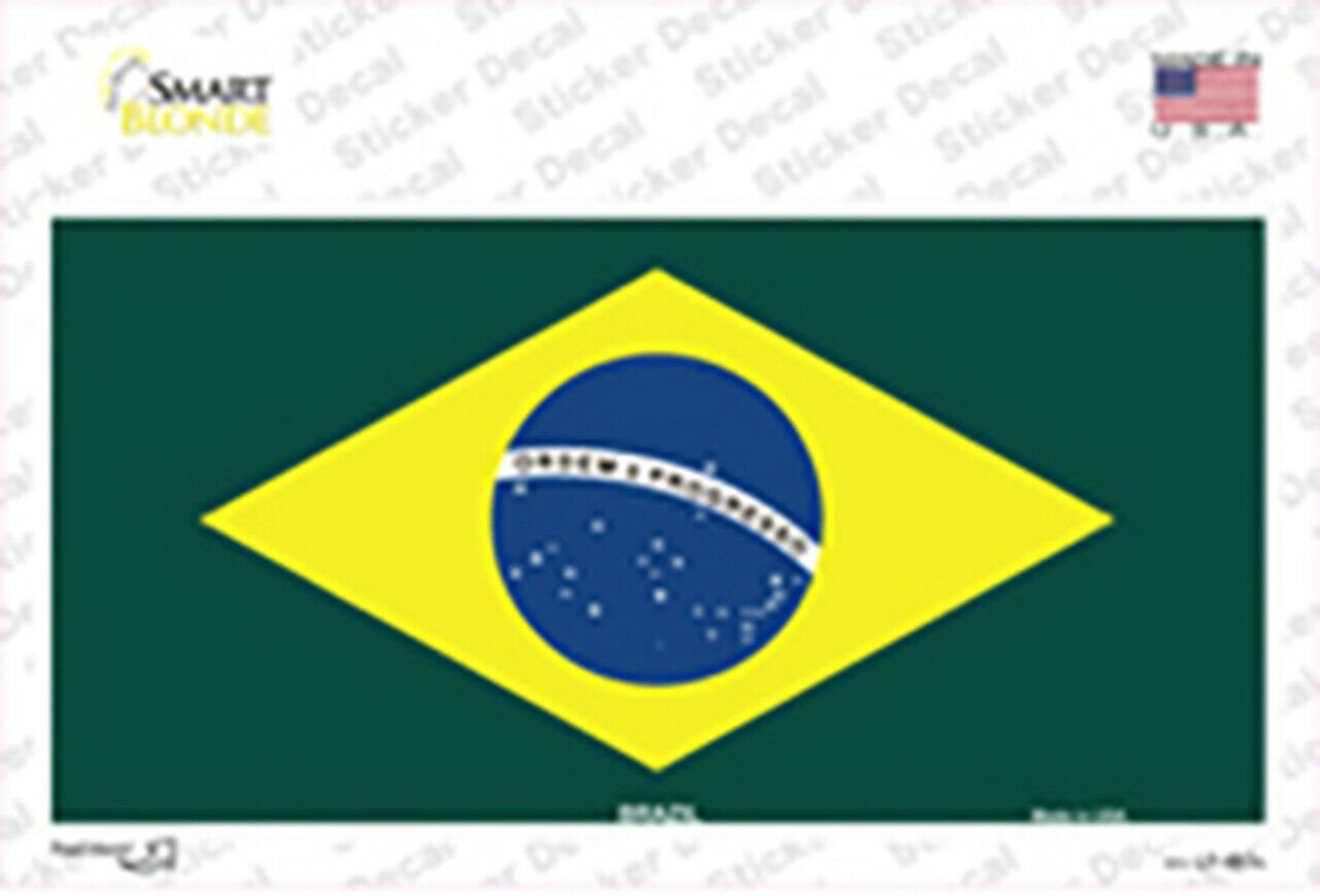 Brazil Flag Sticker Decal