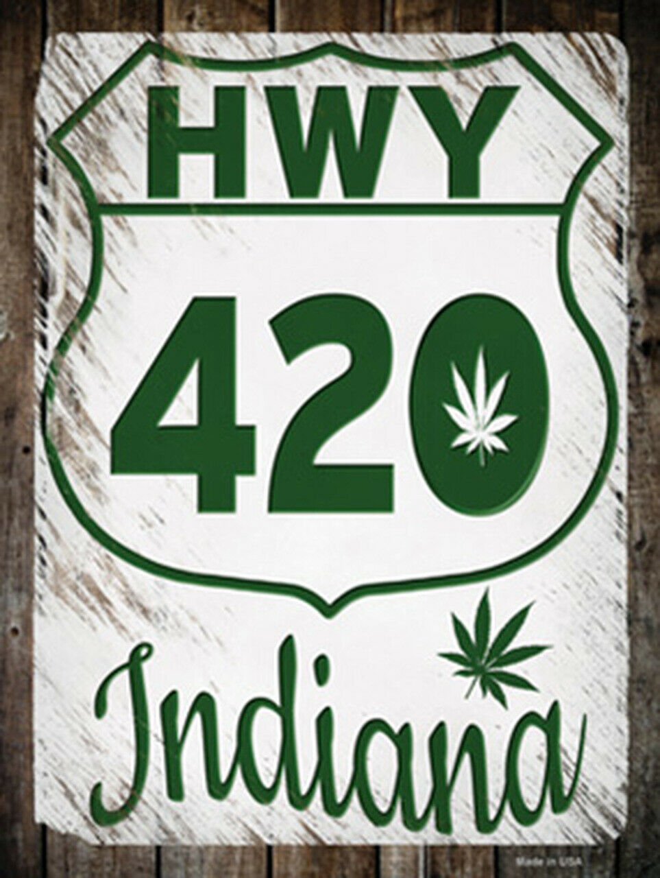 Hwy 420 Indiana Rectangular Sticker Decal
