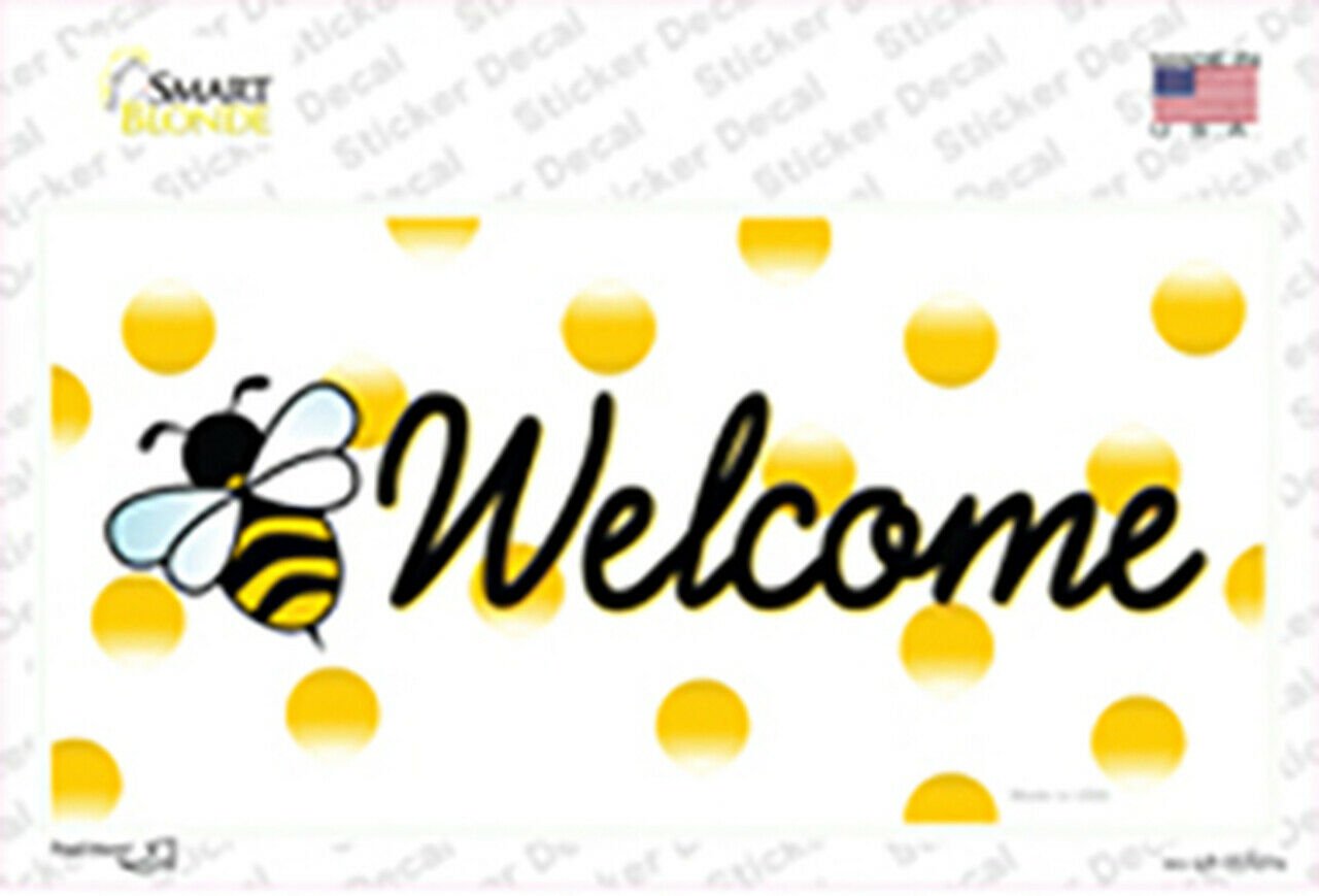Welcome Bee Sticker Decal