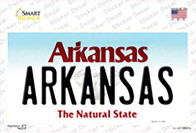 Arkansas Arkansas State Background Sticker Decal