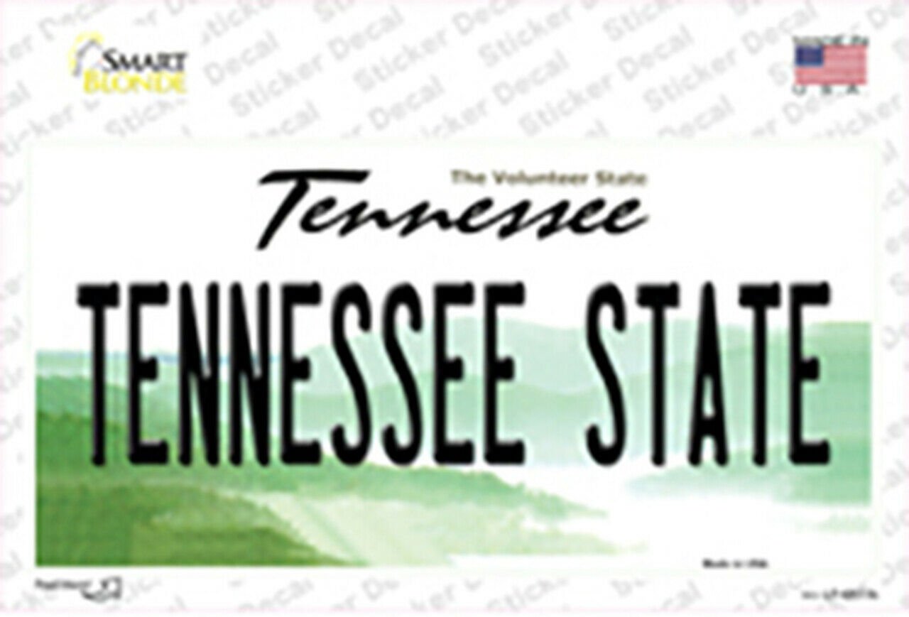 Tennessee State Tennessee State Background Sticker Decal