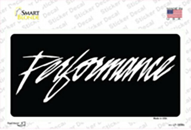 Performance Sticker Decal
