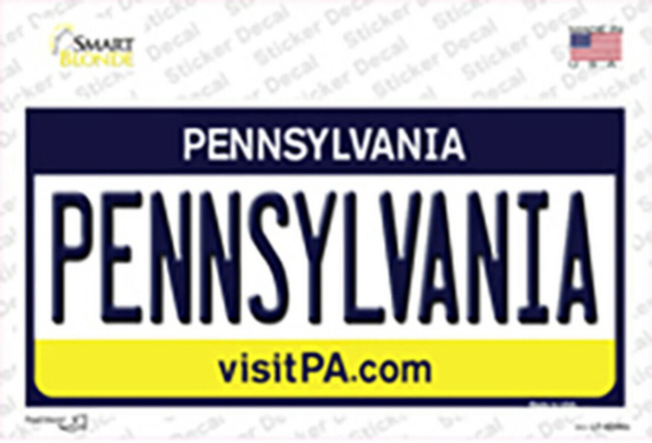 Pennsylvania Pennsylvania State Background Sticker Decal