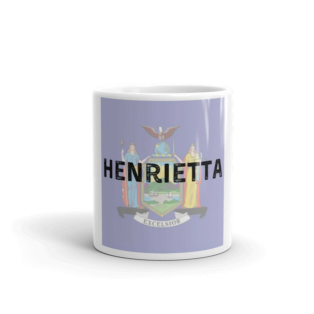 Henrietta New York State Flag Background Coffee Mug