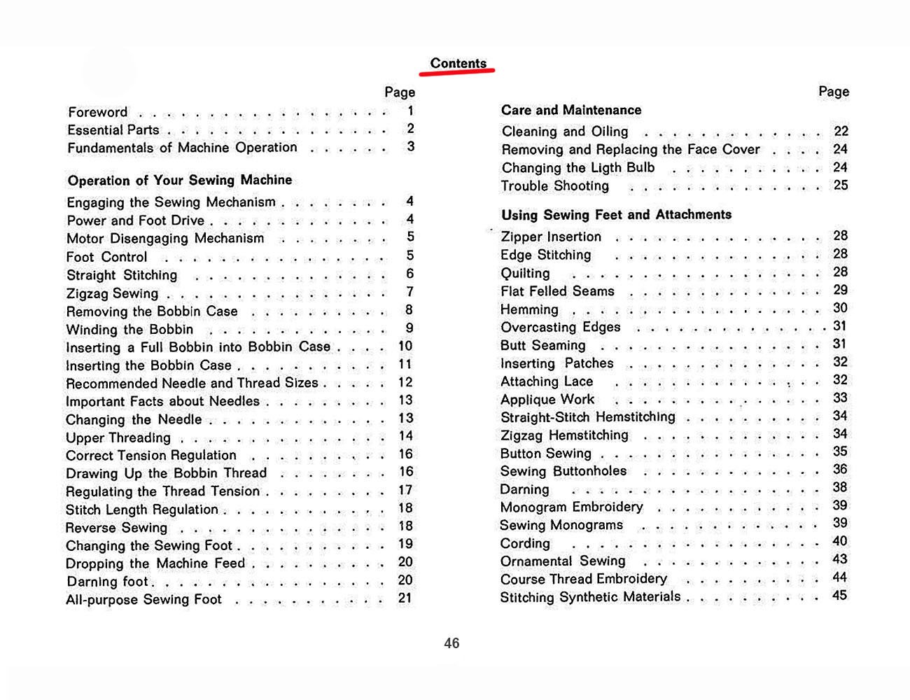 Pfaff 72 _Instruction Book _Digital Download _PDF format