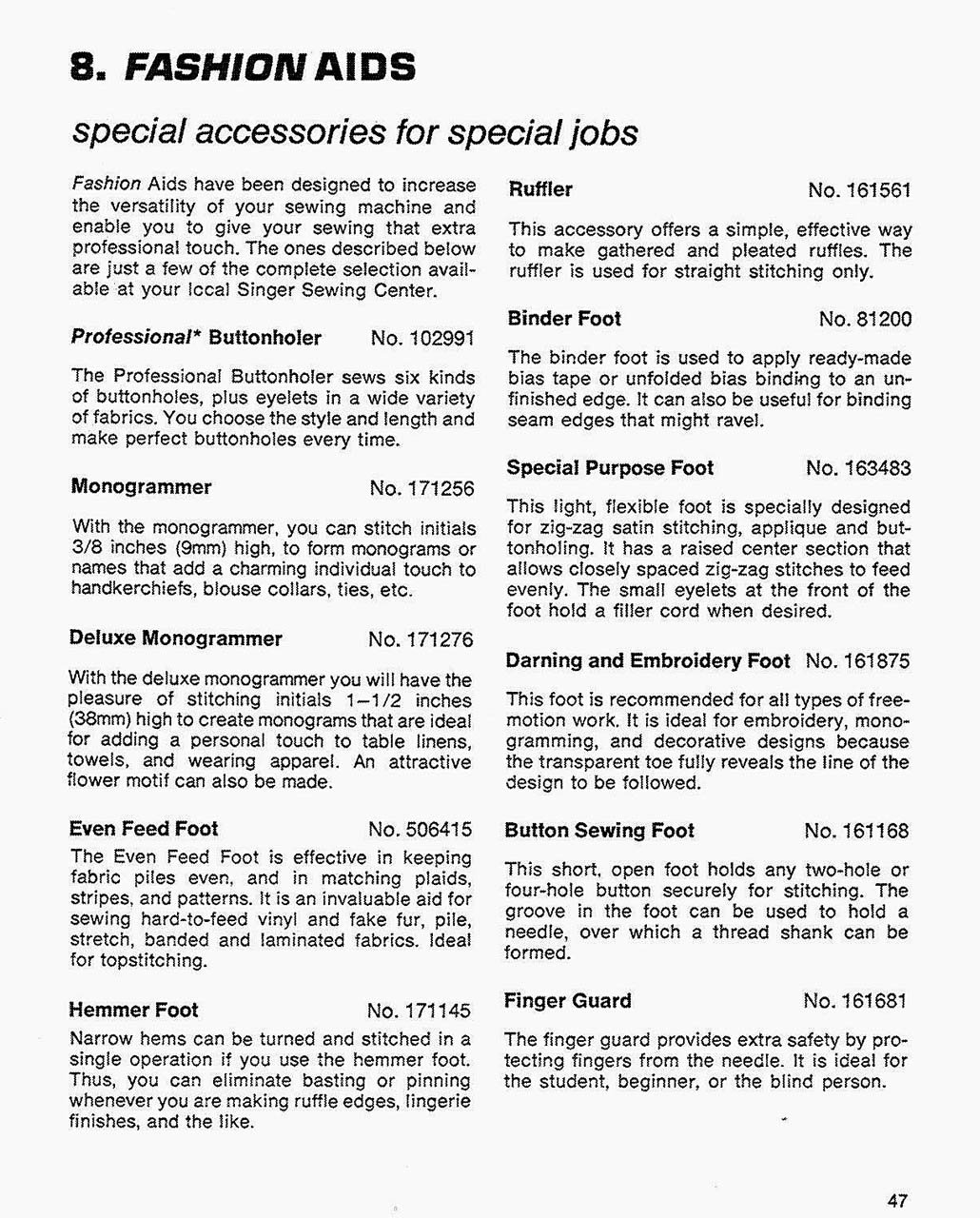 Singer 714 _Instruction Manual _Digital Download _PDF format