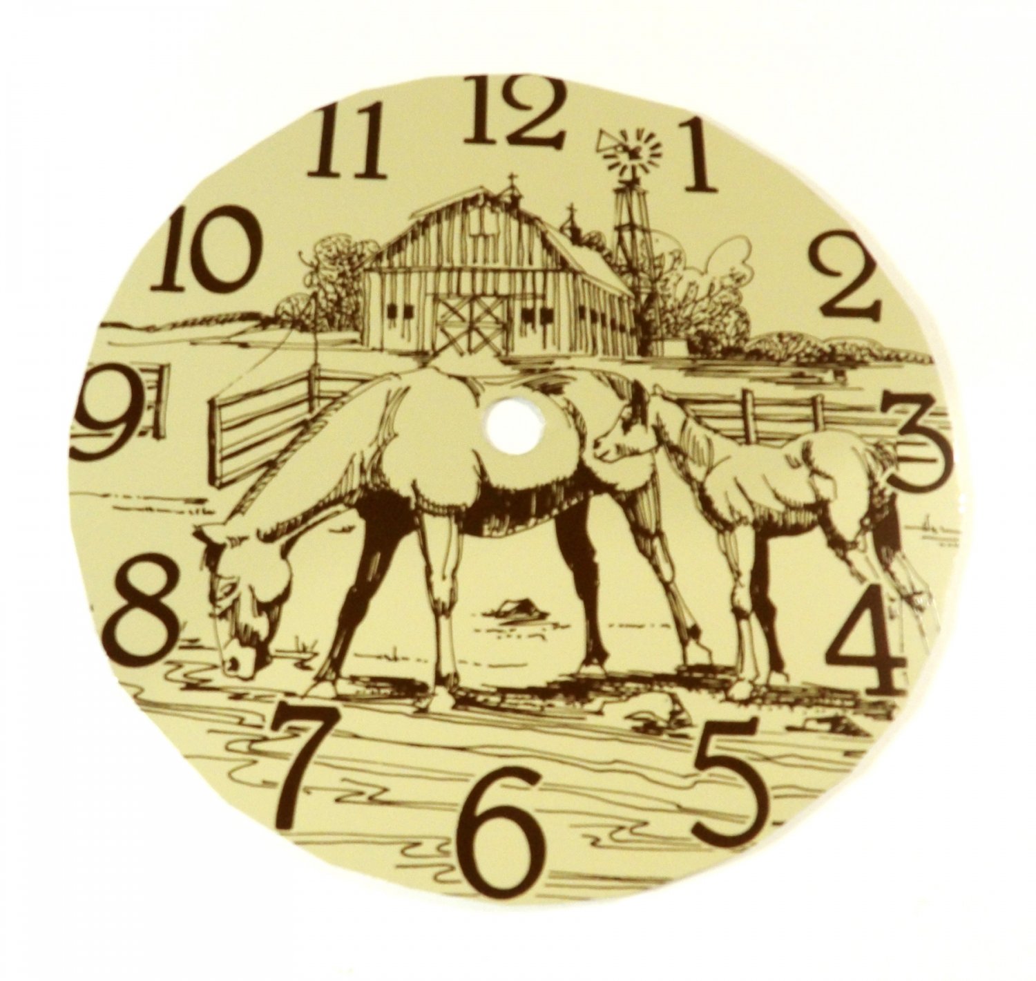 6" Arabic Farm Scene Styrene Dial