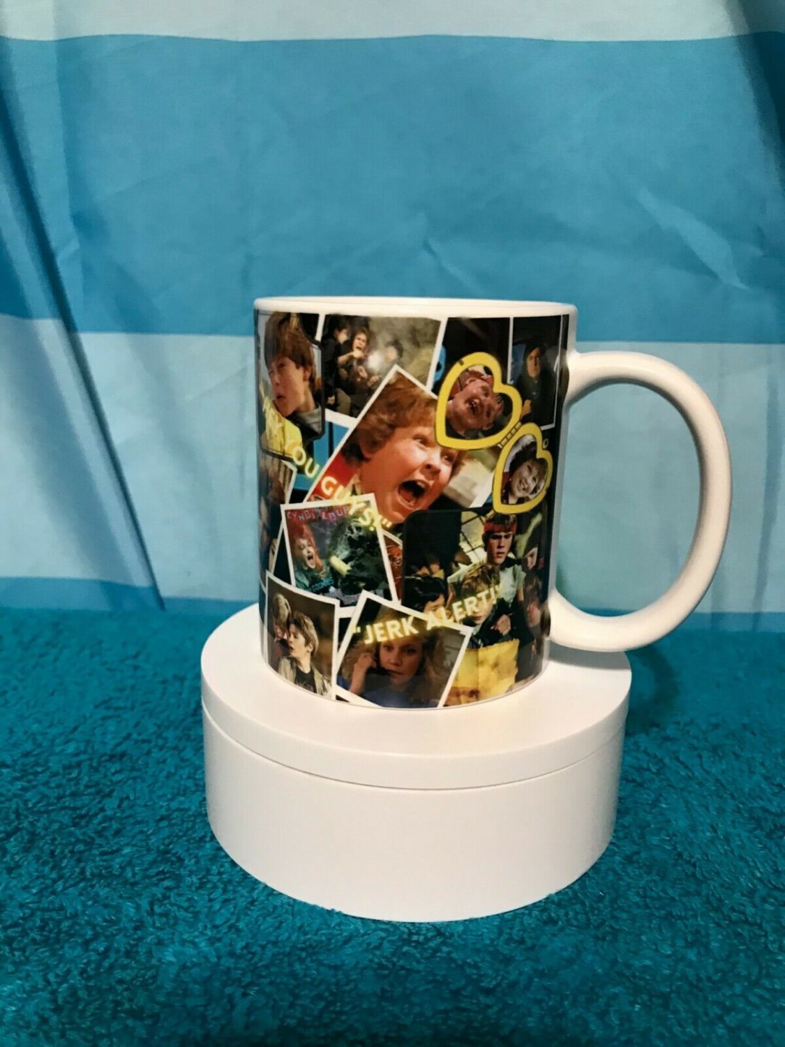 GOONIES Movie Cyndi Lauper Exclusive Custom 12oz Ceramic Coffee Mug