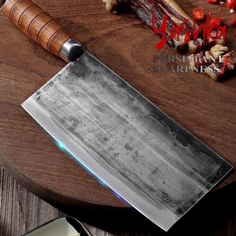 Handmade Chinese Cleaver Cher Kitchen Knife Butcher Meat Fish ...