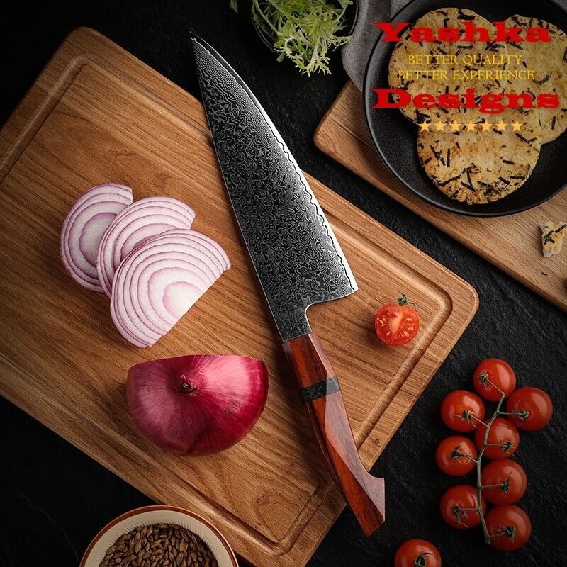 Damascus Kitchen Knife Chef Butcher Cutting Home Professional Tool ...