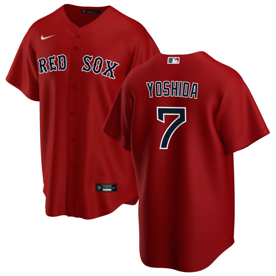 Masataka Yoshida Boston Red Sox #7 Red Alternate Jersey