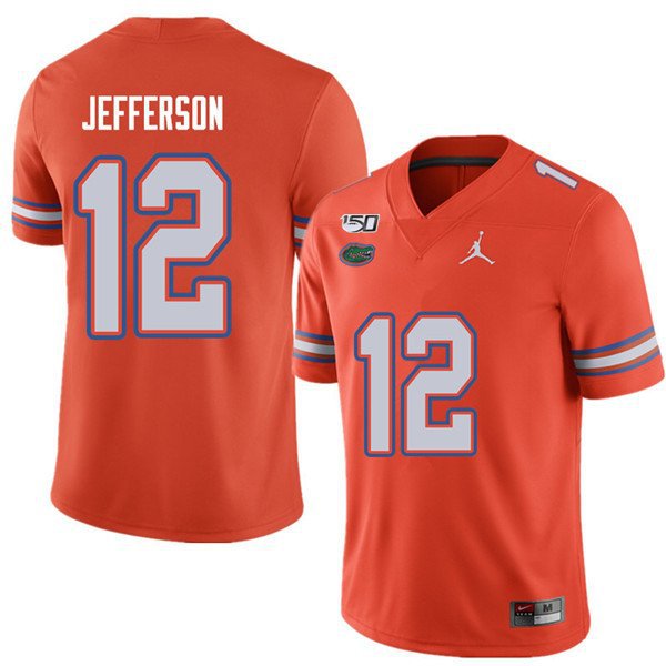 Men's Florida Gators Van Jefferson 150th Anniversary College Jersey Orange