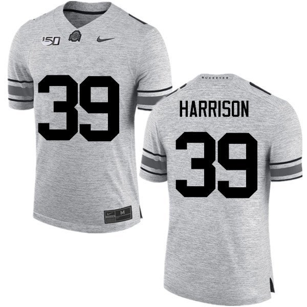 Men's Ohio State Buckeyes Malik Harrison 150th Anniversary Jerseys Gray