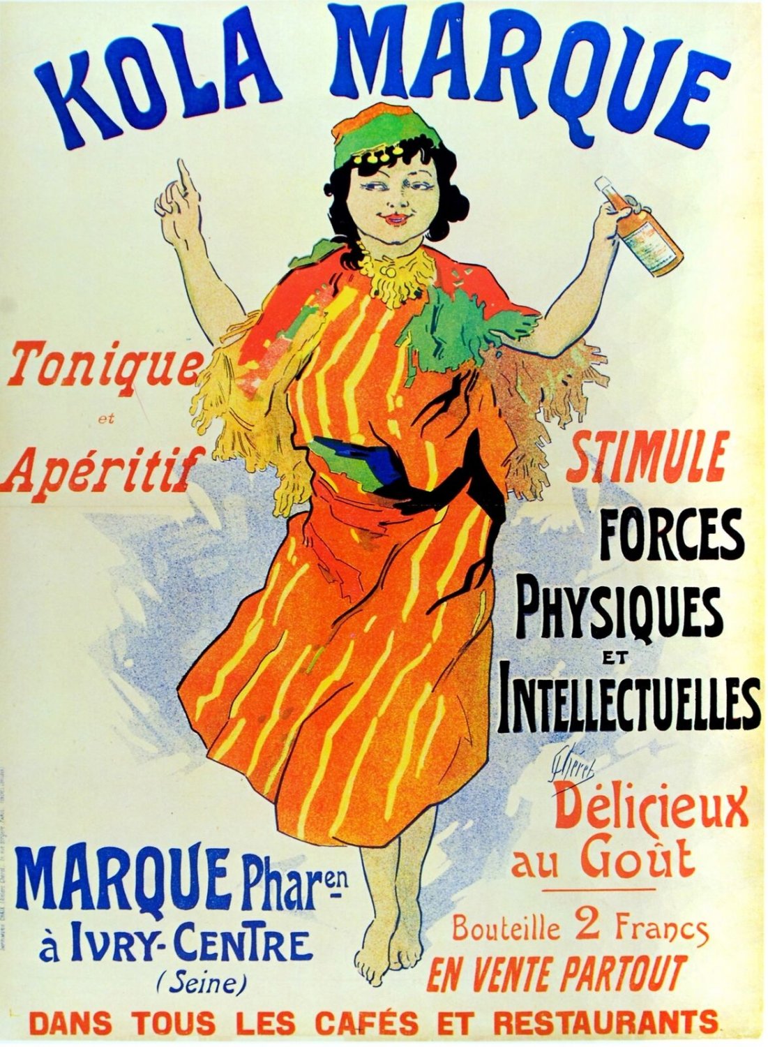 5172.Decoration Poster.Home room Interior art design.French Cola drink