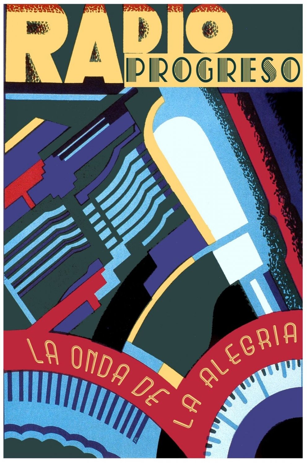 Poster decoration.Room Interior art design.Vintage Radio Progreso.7537