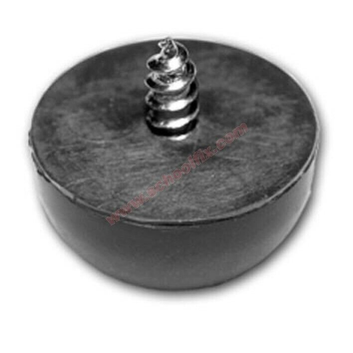 4 Screw-On 7/8'' Rubber Desk Glides/Bumpers