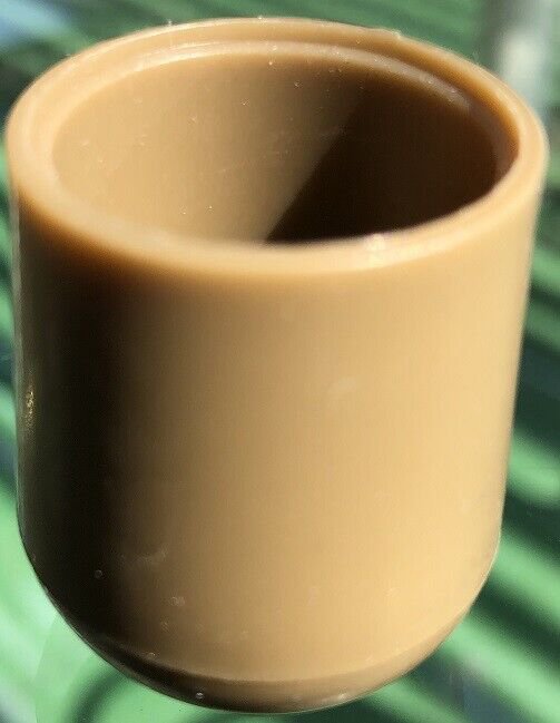 16 Heavy Duty 1'' Brown Nylon Chair Glide Tips