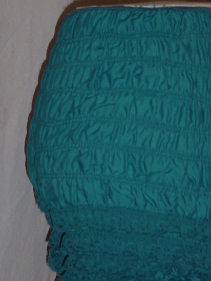 Cotton Teal Ruffled bloomers panties Shorts pettipants Rhumba Square ...