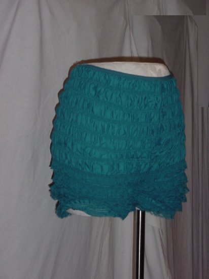Cotton Teal Ruffled bloomers panties Shorts pettipants Rhumba Square ...
