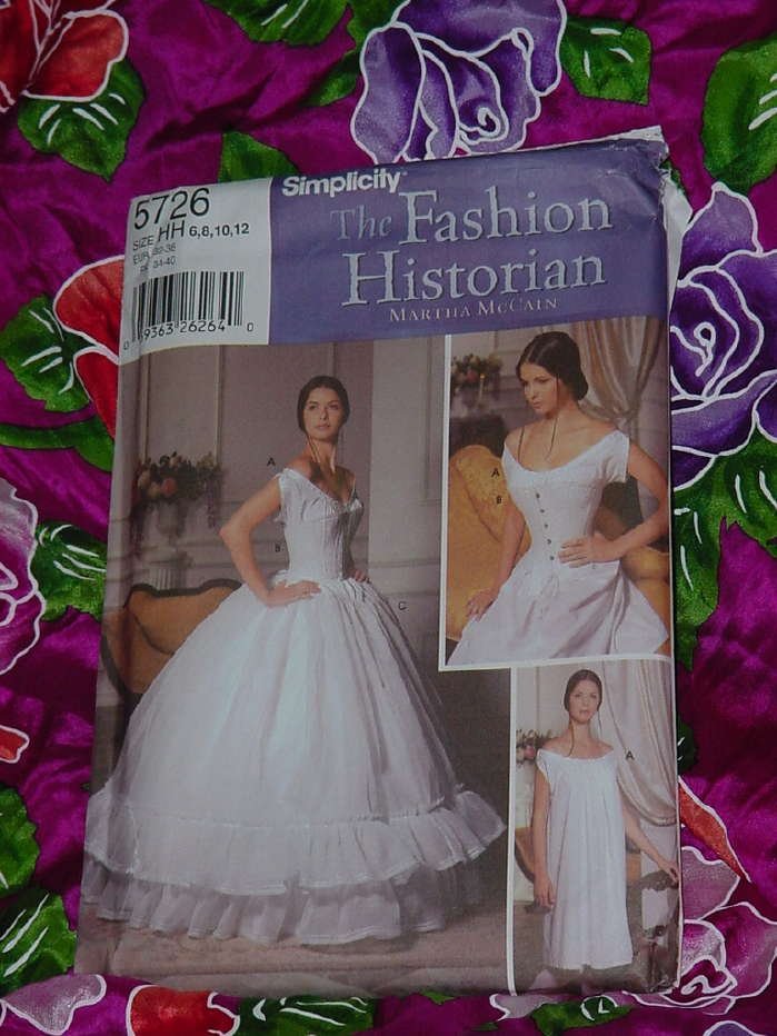 Corset Chemise Petticoat Martha McCain The Fashion Historian Simplicity ...