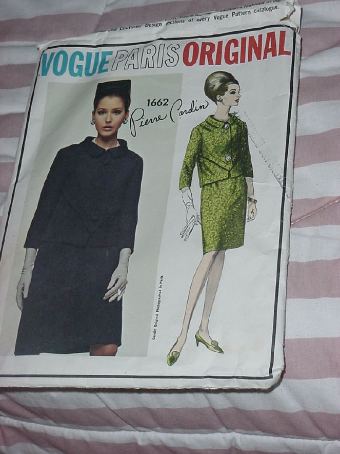 Vogue 1960s Pierre Cardin pattern Vintage 1662 Couturier Design Vogue ...