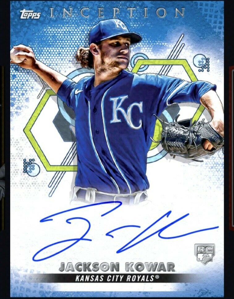 Jackson Kowar RC 2022 Inception Blue Rookie Auto SUPER RARE Topps Bunt ...