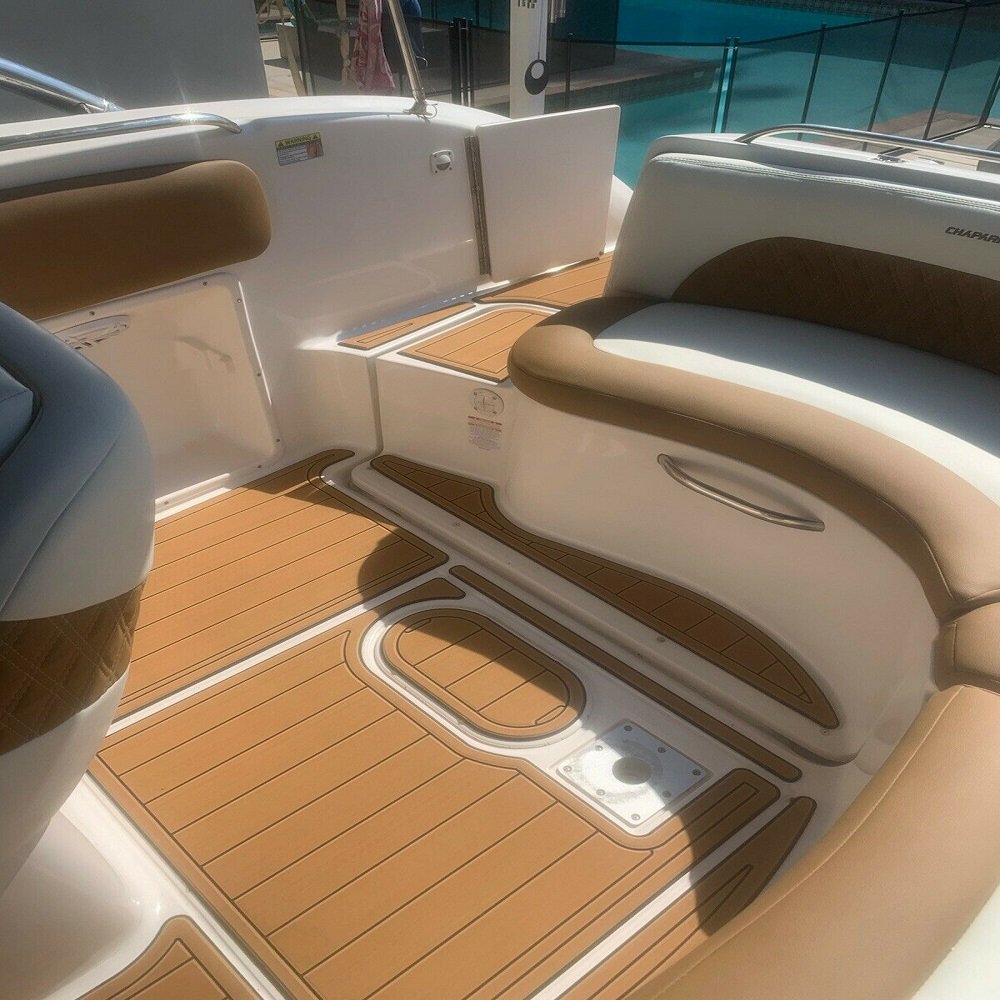 2002 Chaparral 242 Swim Step Platform Cockpit Boat EVA Foam Teak Deck ...