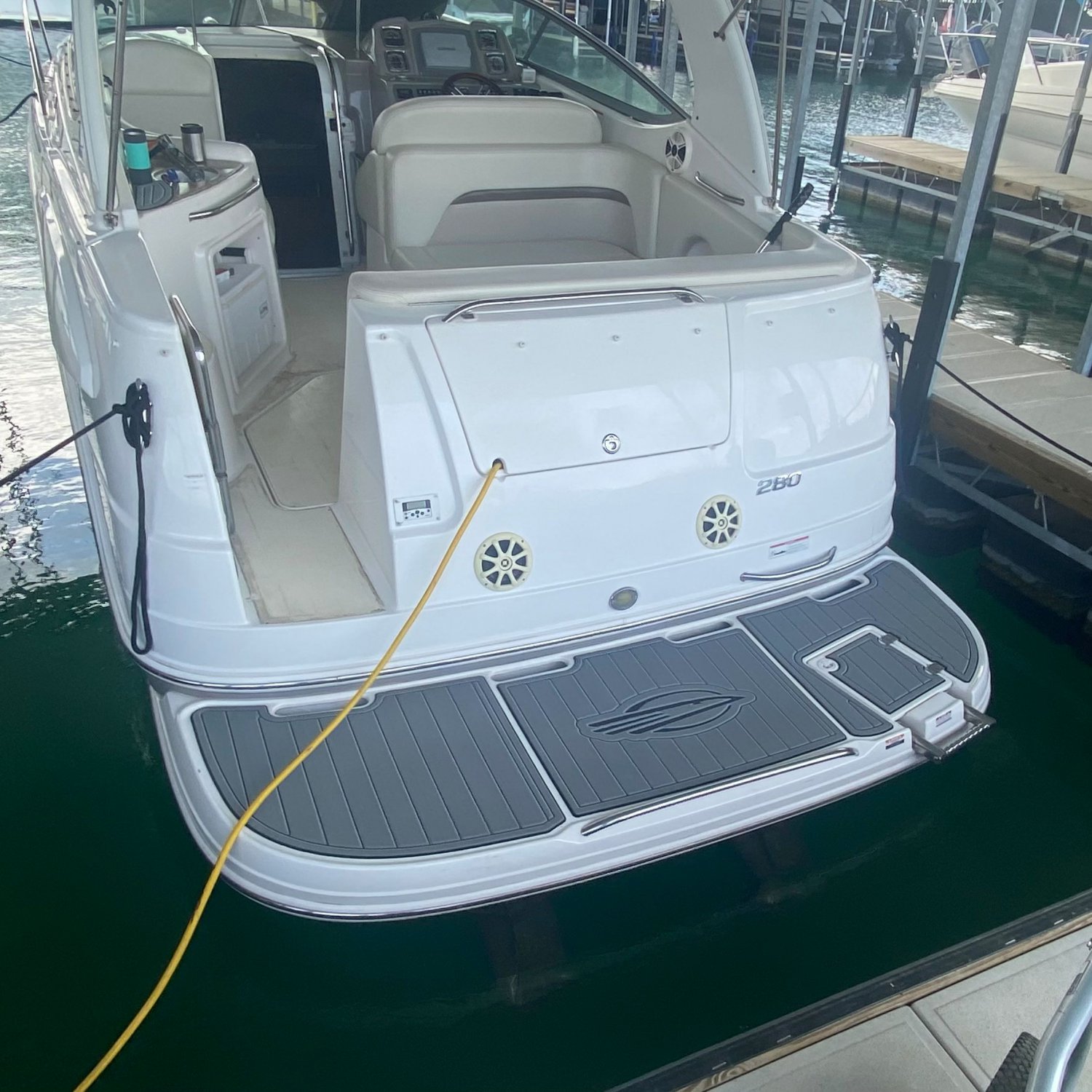 2006 Glastron GX205 Swim Platform Cockpit Pad Boat EVA Foam Teak Deck ...