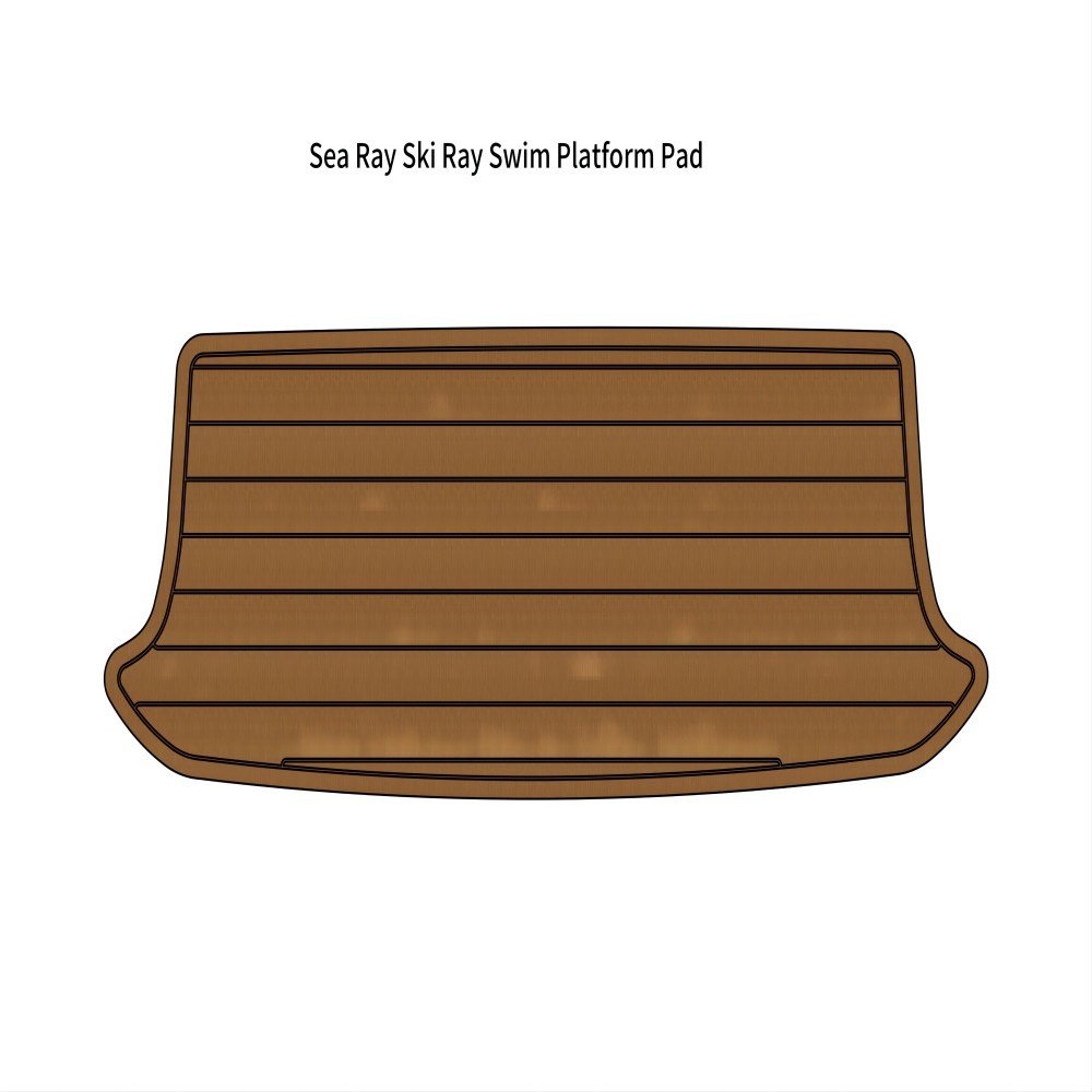 Sea Ray Ski Ray Swim Platform Step Pad Boat EVA Foam Faux Teak Deck ...