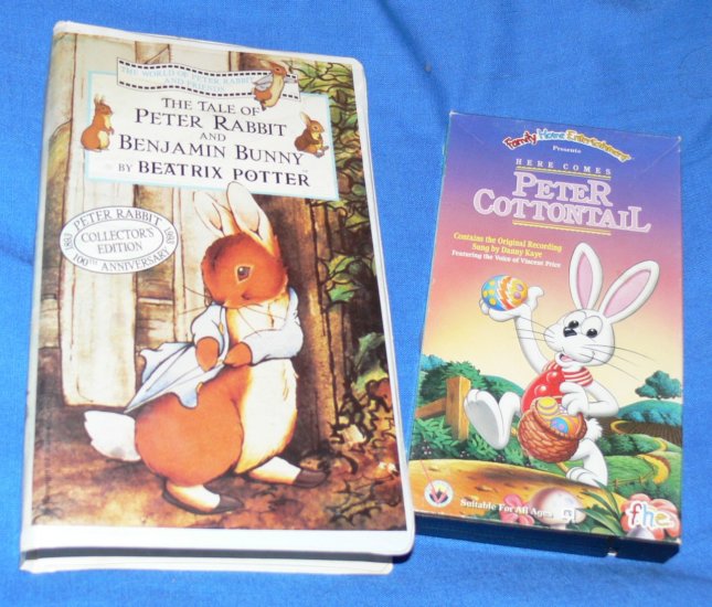 Beatrix Potter PETER RABBIT+Peter Cottontail VHS