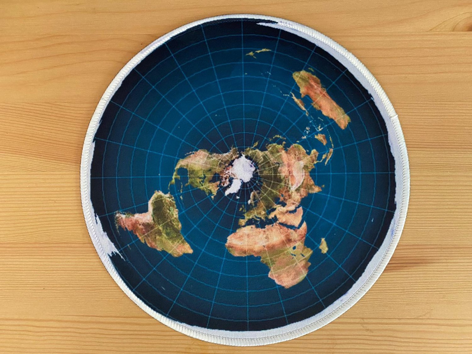 Standard Flat Earth Map of the World Mousepad PC Table Mat Mouse ...