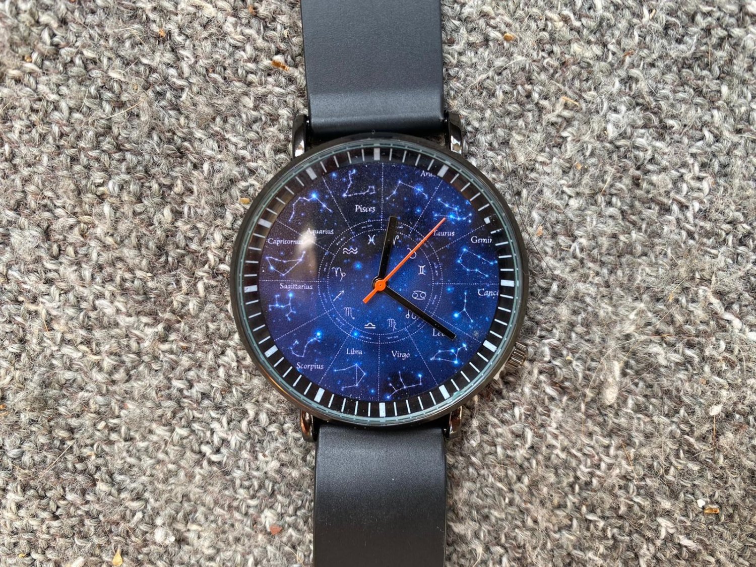 Wristwatch Flat Earth Zodiac Star Chart Constellation Map Astronomy ...