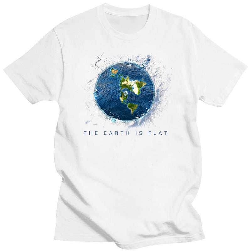 Flat Earth T-Shirt Map Model Firmament Dome Sheol Unisex Hot Fashion ...