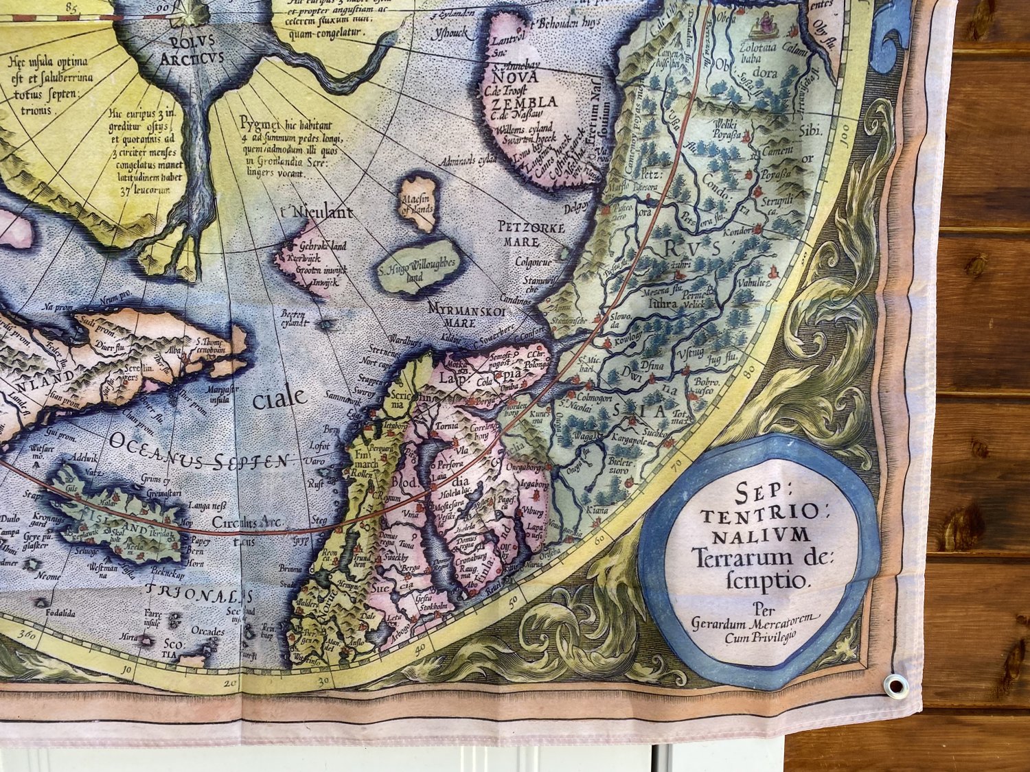 Flat Earth Hyperborea Map High-quality World Flag 90X90cm Large 1570 ...