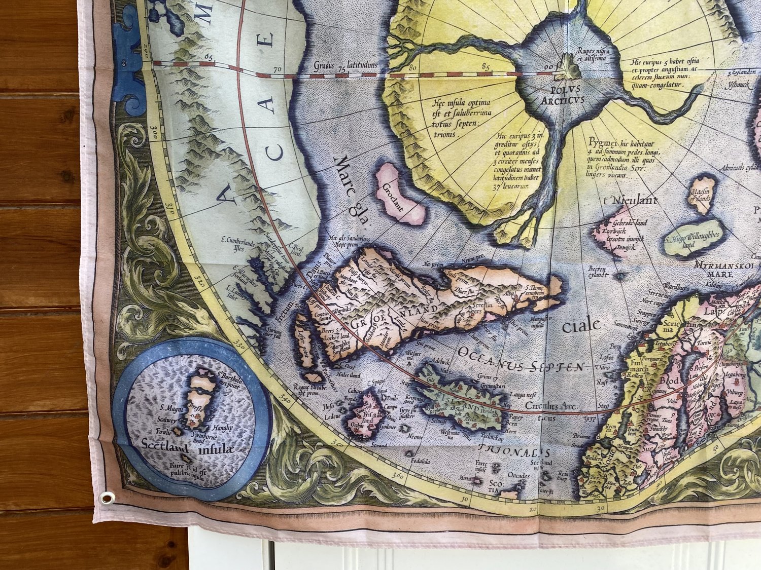 Flat Earth Hyperborea Map High-quality World Flag 90X90cm Large 1570 ...