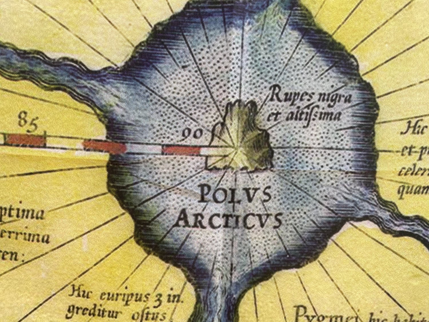 Flat Earth Hyperborea Map High-quality World Flag 90X90cm Large 1570 ...