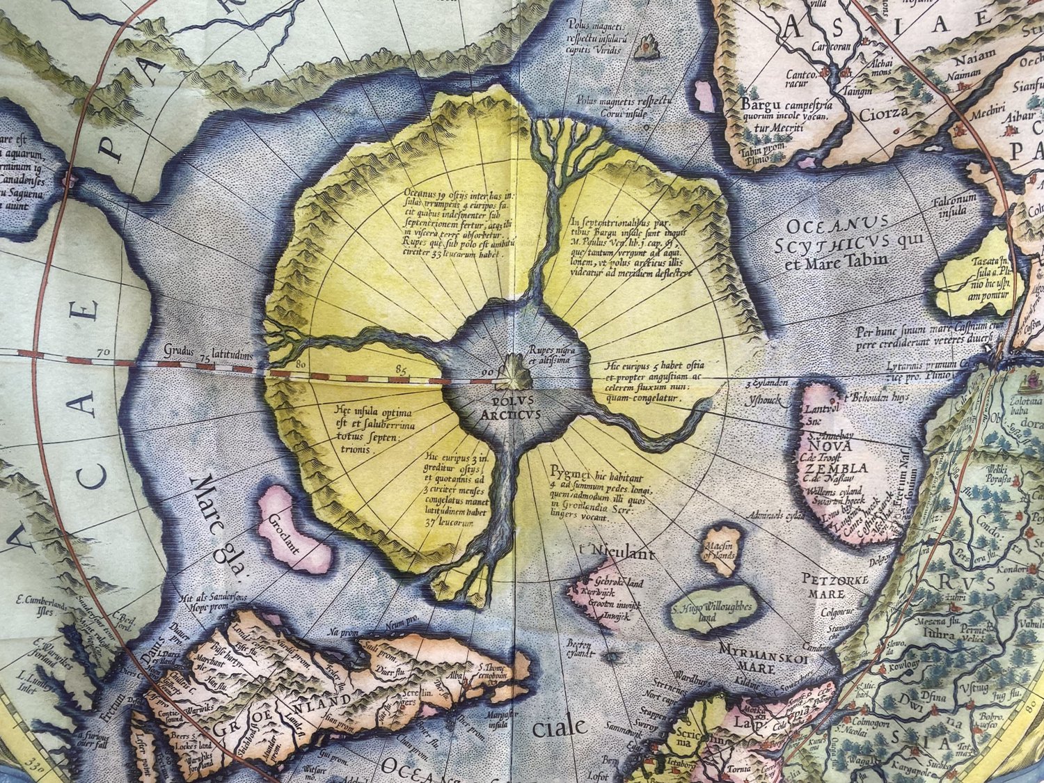 Flat Earth Hyperborea Map High-quality World Flag 150X150cm Large 1570 ...